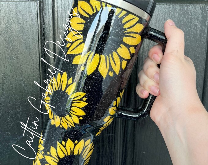 Sunflower Tumbler Stanley YETI Simple Modern Trek - Etsy