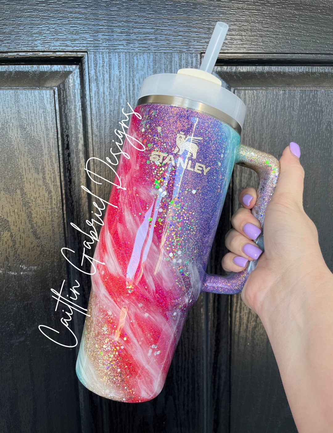 Beach Sunset Swirl Tumbler | Stanley | YETI | Simple Modern Trek - Etsy