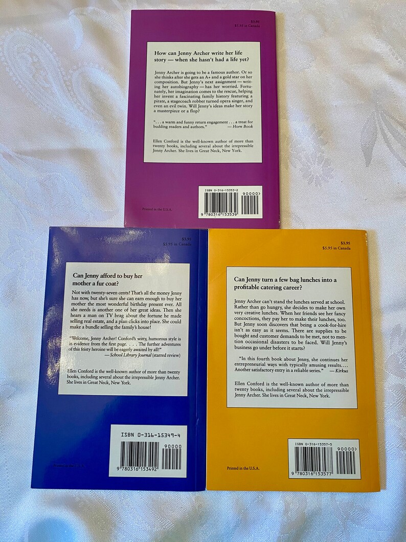 Set of Three Vintage Signed Jenny Archer Books - Etsy