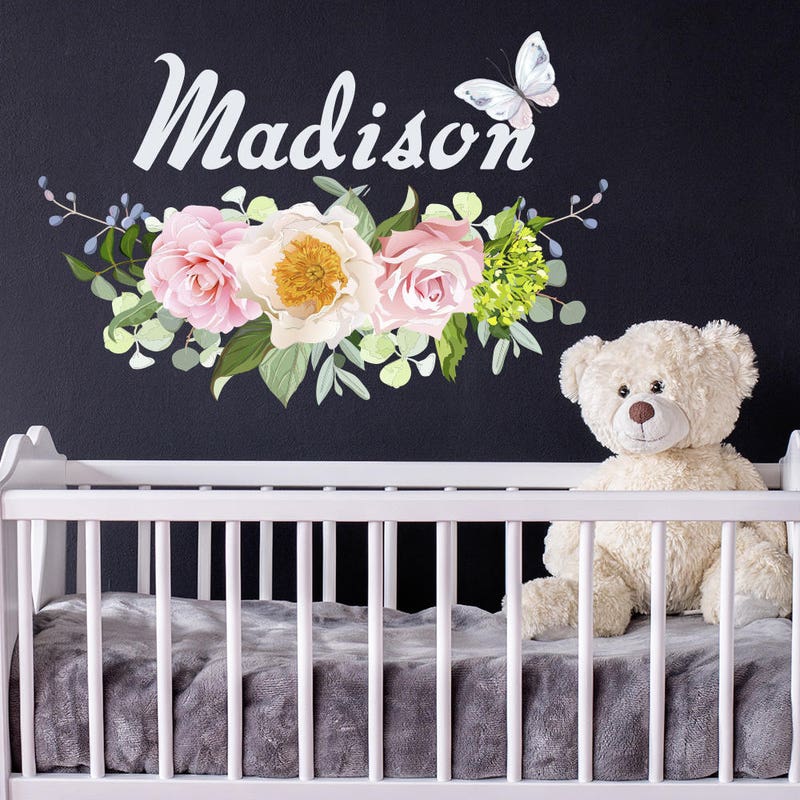 Flower Name Decal - Etsy