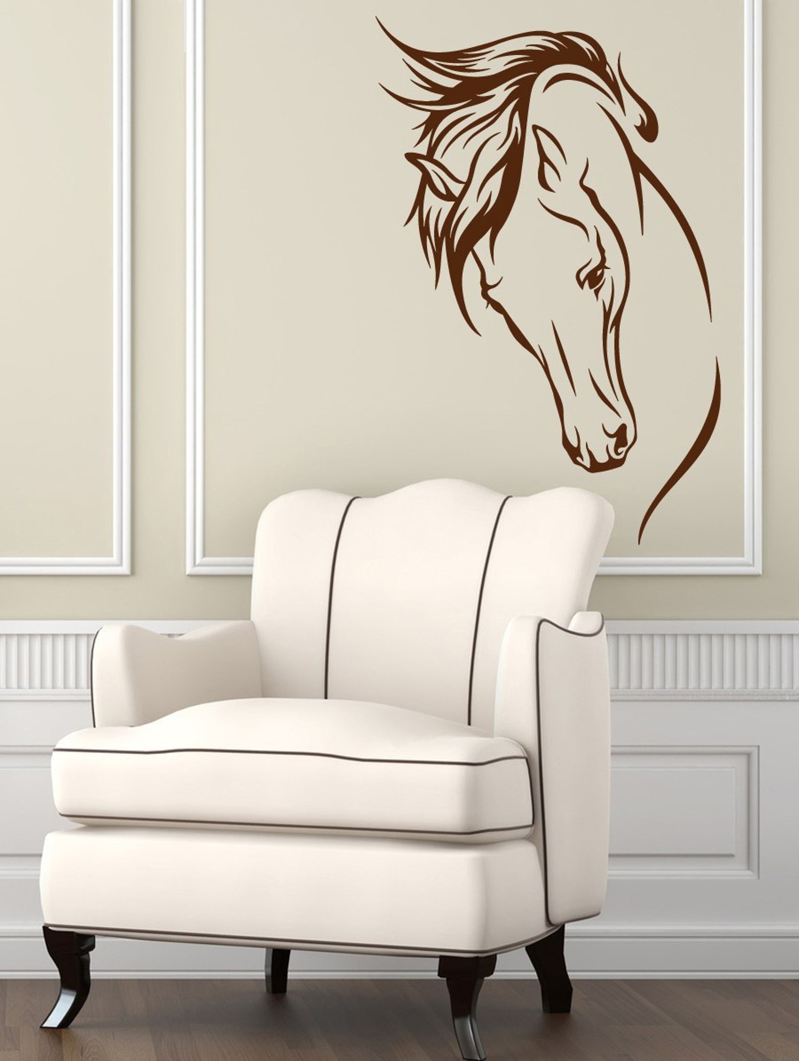 FREE SHIPPING Wall Decals Animals Horse Head Home Vinyl Decal - Etsy