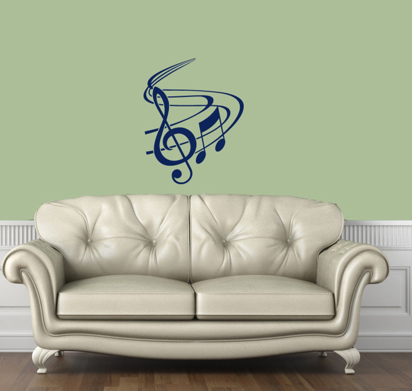 Wall Decals Music Note Scale Treble Clef Vinyl Decal Sticker - Etsy