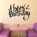 FREE SHIPPING Wall Decals Happy Birthday Lettering Stars Interior ...