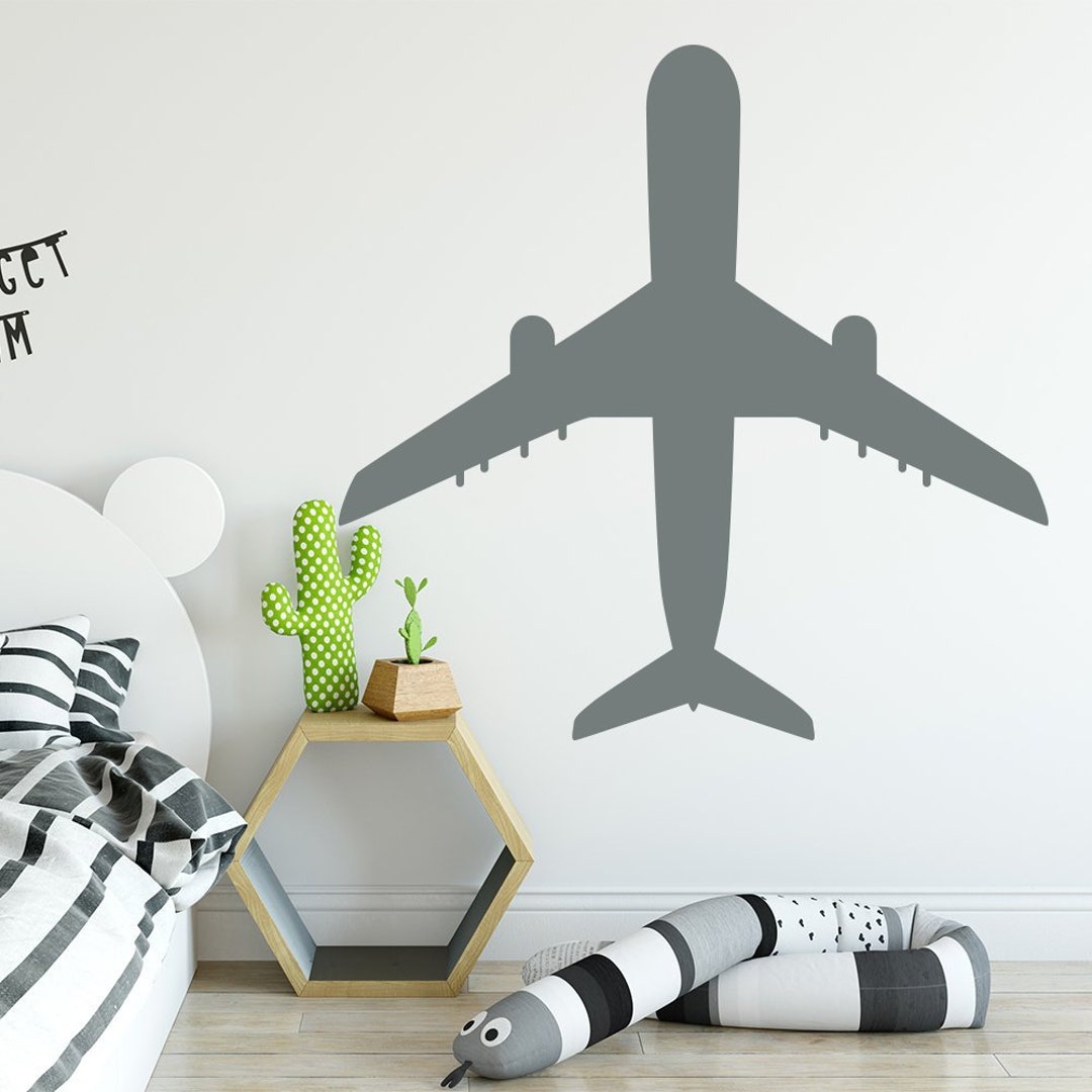 Airplane Wall Decals, Plane Decal, Airplane Vinyl Sticker, Plane Decal ...