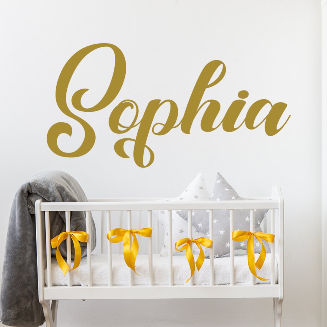 Girl Name Wall Decal - Name Stickers - Girl Nursery Decal - Girls ...
