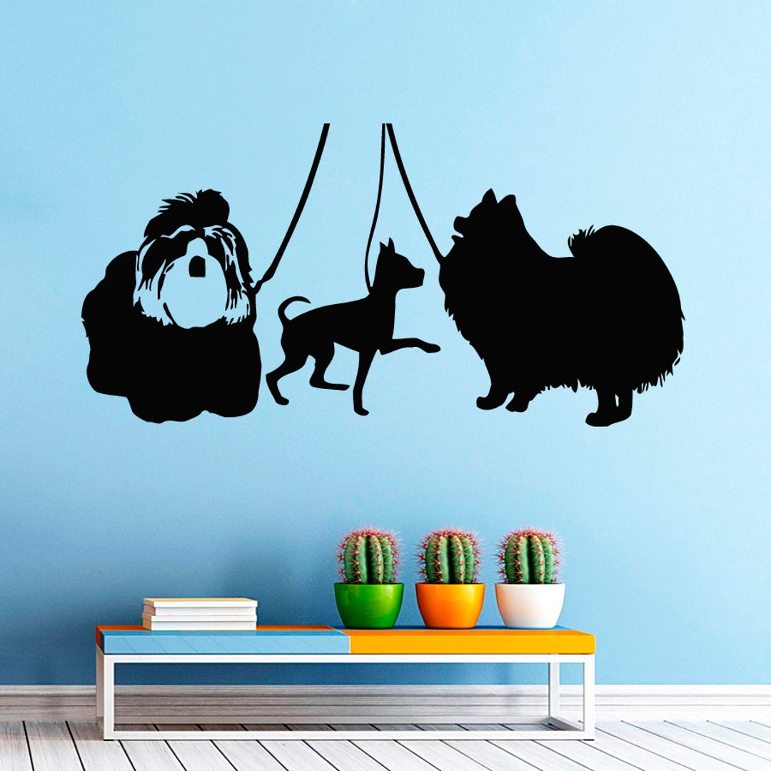 Wall Decals Dogs at the Exhibition Animals Pets Pet Shop Design ...