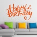 FREE SHIPPING Wall Decals Happy Birthday Lettering Stars Interior ...