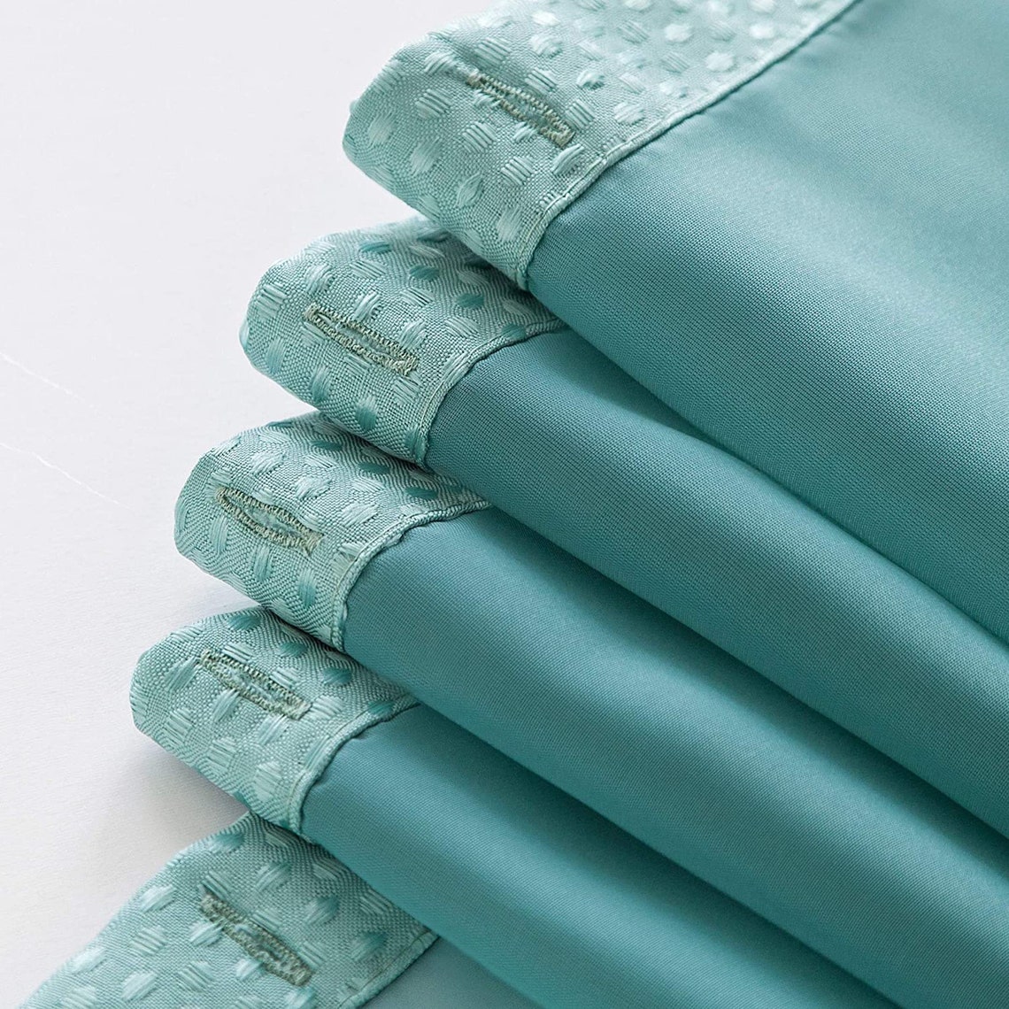 Dainty Home Smart Design Complete Aqua Shower Curtain - Etsy
