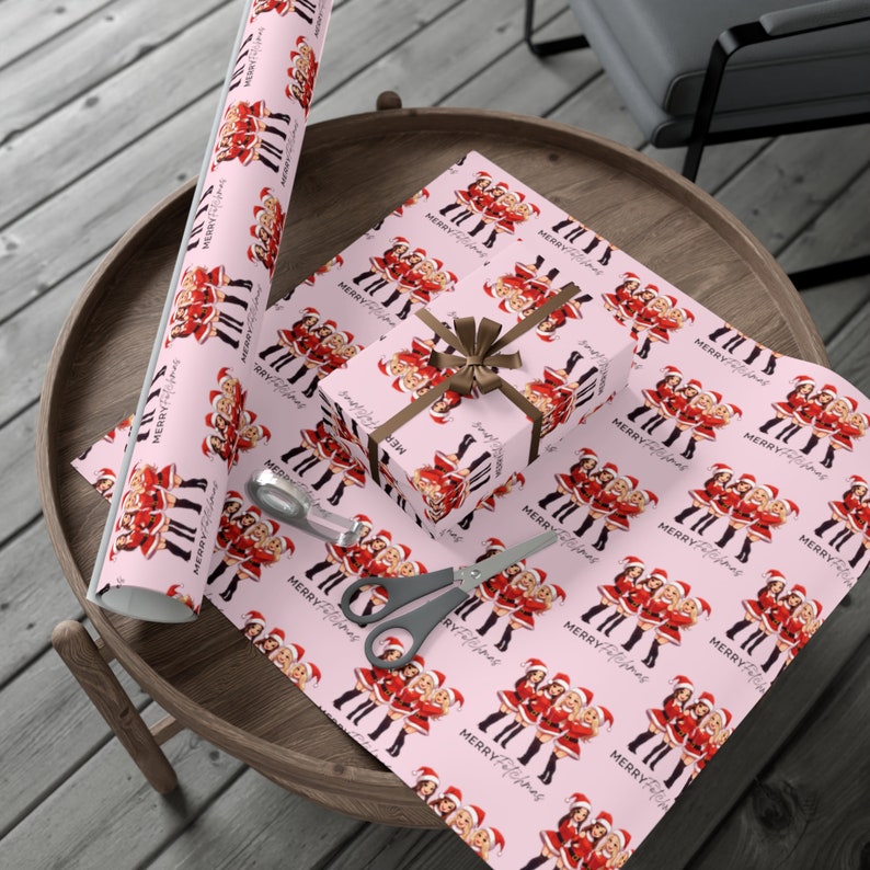 Pink Merry Fetchmas Wrapping Paper Sheets, Mean Girls Pink Wrapping ...