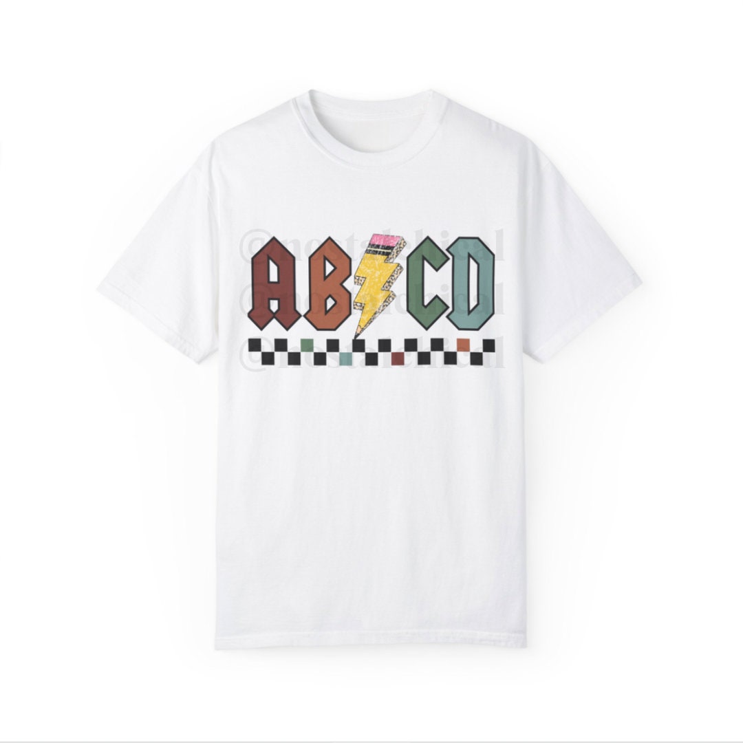 ABCD Tshirt, Teachers Shirt, Alphabet Shirt, Graphic Tee - Etsy