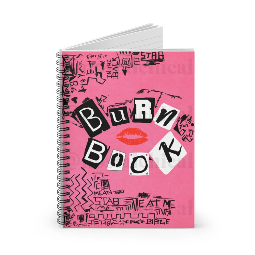 Spiral Notebook - Ruled Line Paper, Burn, Mean Book, Notes - Etsy
