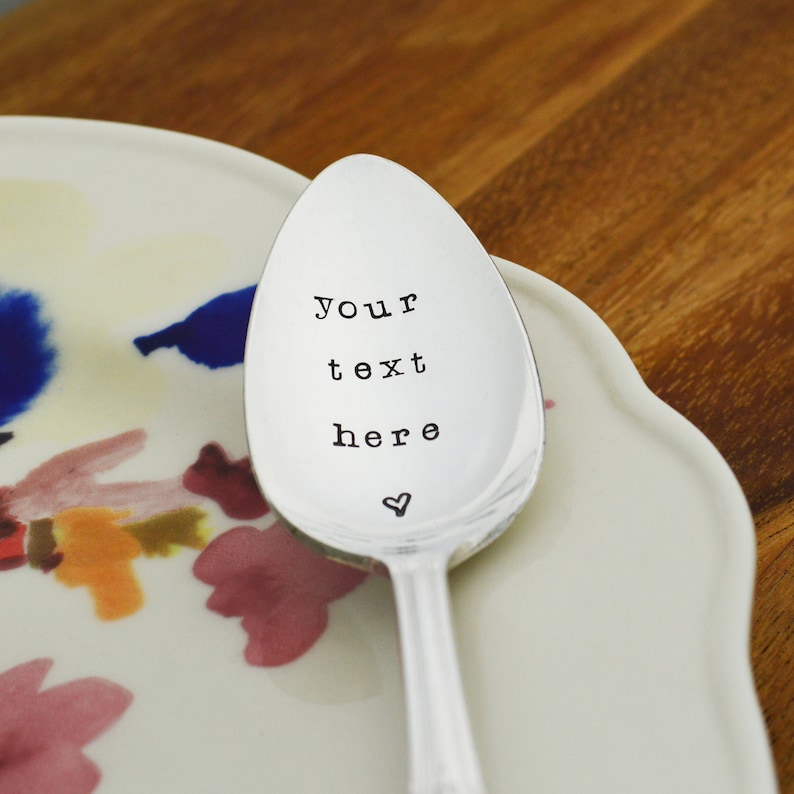 Personalized Vintage Spoon Stamped Silverware Create Your - Etsy