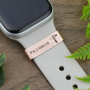 Smart Watch Charm | Medical Alert Slide for Watch Band, Personalized ID ...