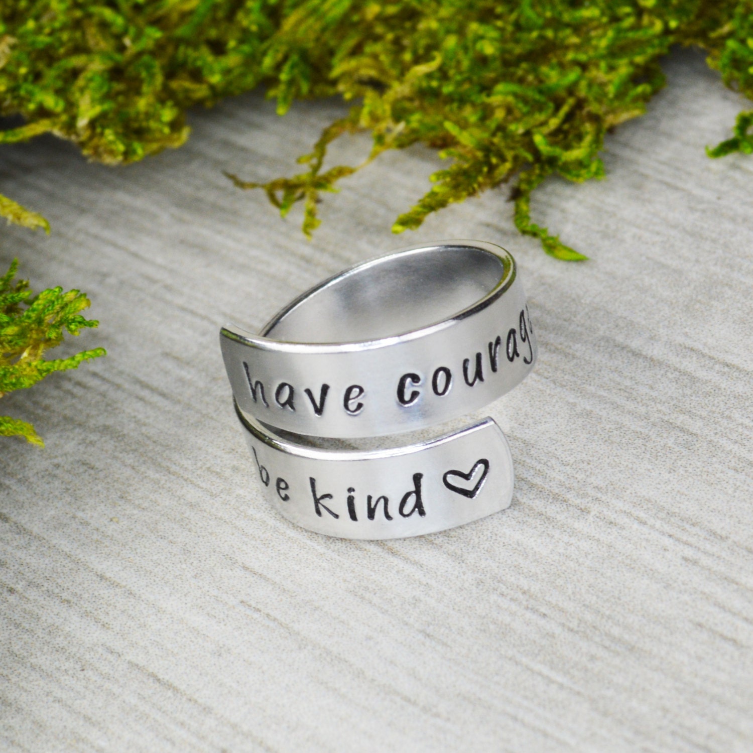 Have Courage and Be Kind Wrap Ring - Etsy
