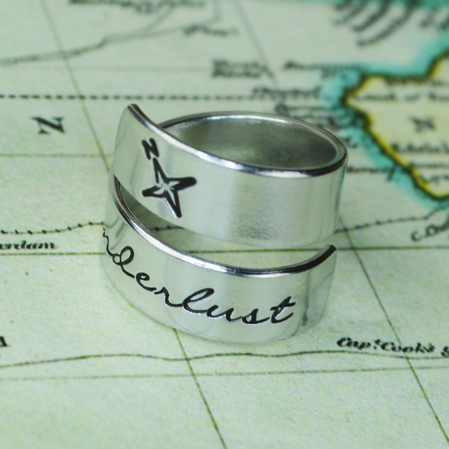 Wanderlust Traveler's Wrap Ring | Etsy