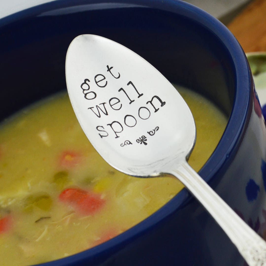 Get Well Spoon Hand Stamped Spoon • Stamped Silverware • Get Well Gift ...