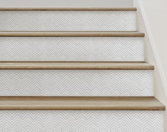 Gold Lines Chevron, Off-white, Stair Riser Decals - Etsy