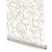 Entangled Lines Abstract Wallpaper, Gold, Wallpaper - Etsy