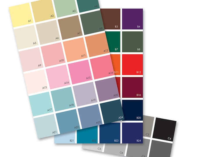 Wallpaper Color Chart Sample Custom Color Chart Sample - Etsy Canada
