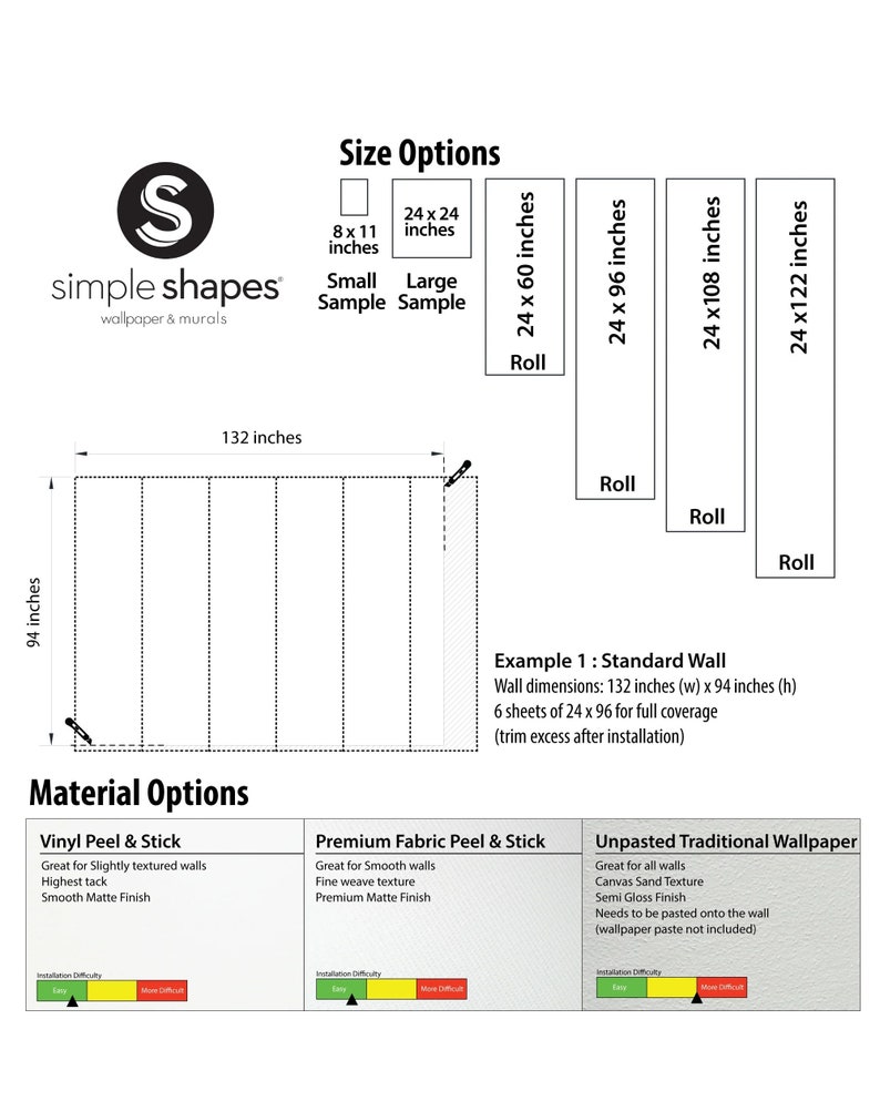 Herringbone Solid Custom Color Peel & Stick Wallpaper - Etsy