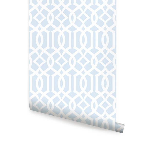 Blue Peel and Stick Wallpaper - Etsy
