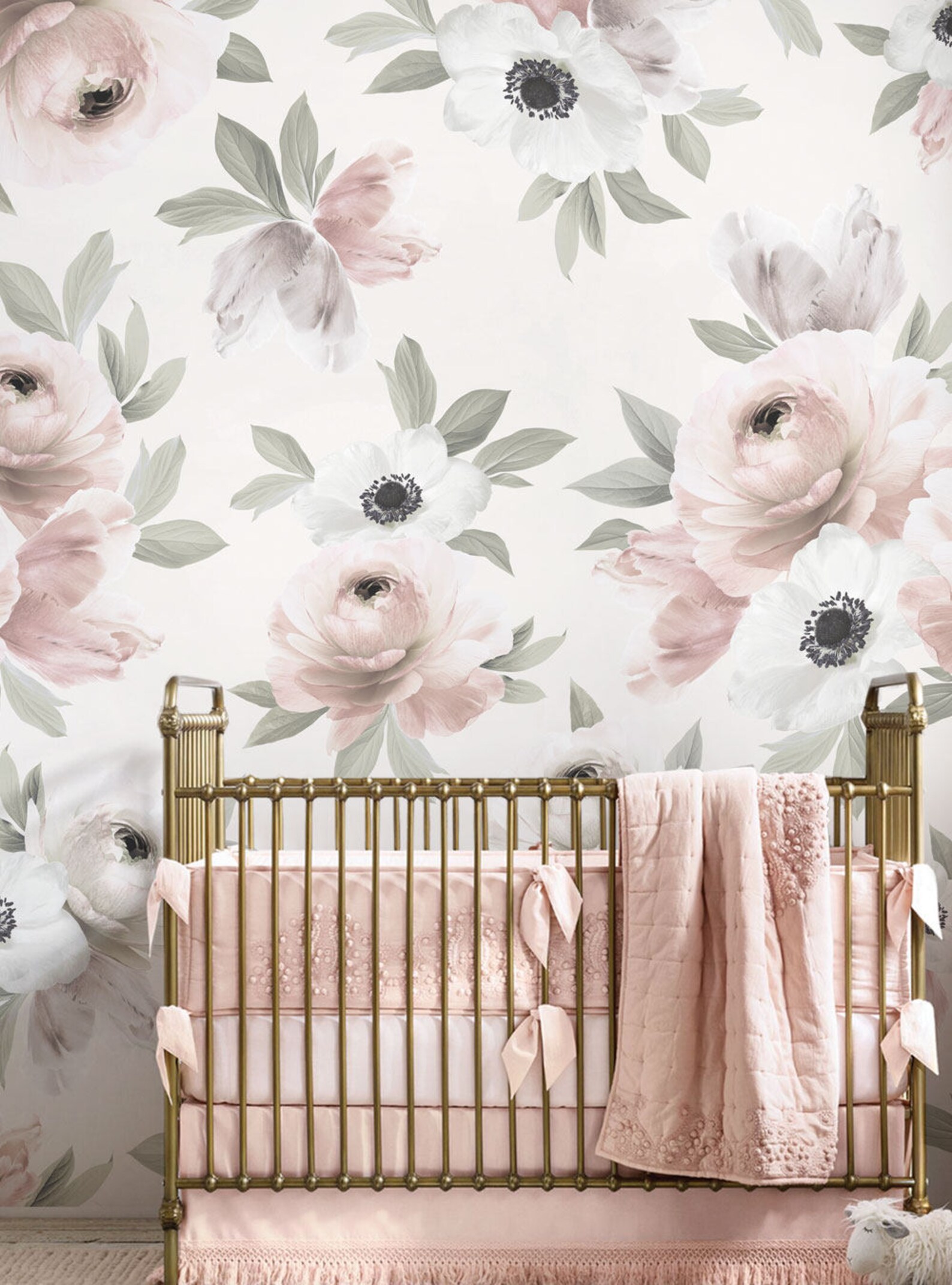 Floral Wallpaper Mural Spring Flowers Flower Extra Large - Etsy