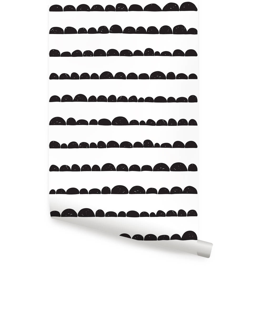 Semicircle Ribbons Pattern Peel & Stick Fabric Wallpaper - Etsy