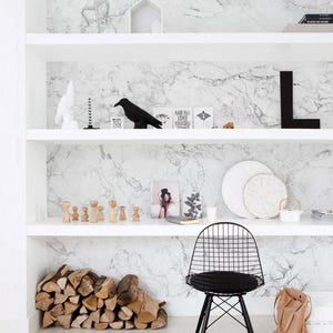 Marble White, Marble Extra Large Wall Art, Wall Mural - Etsy