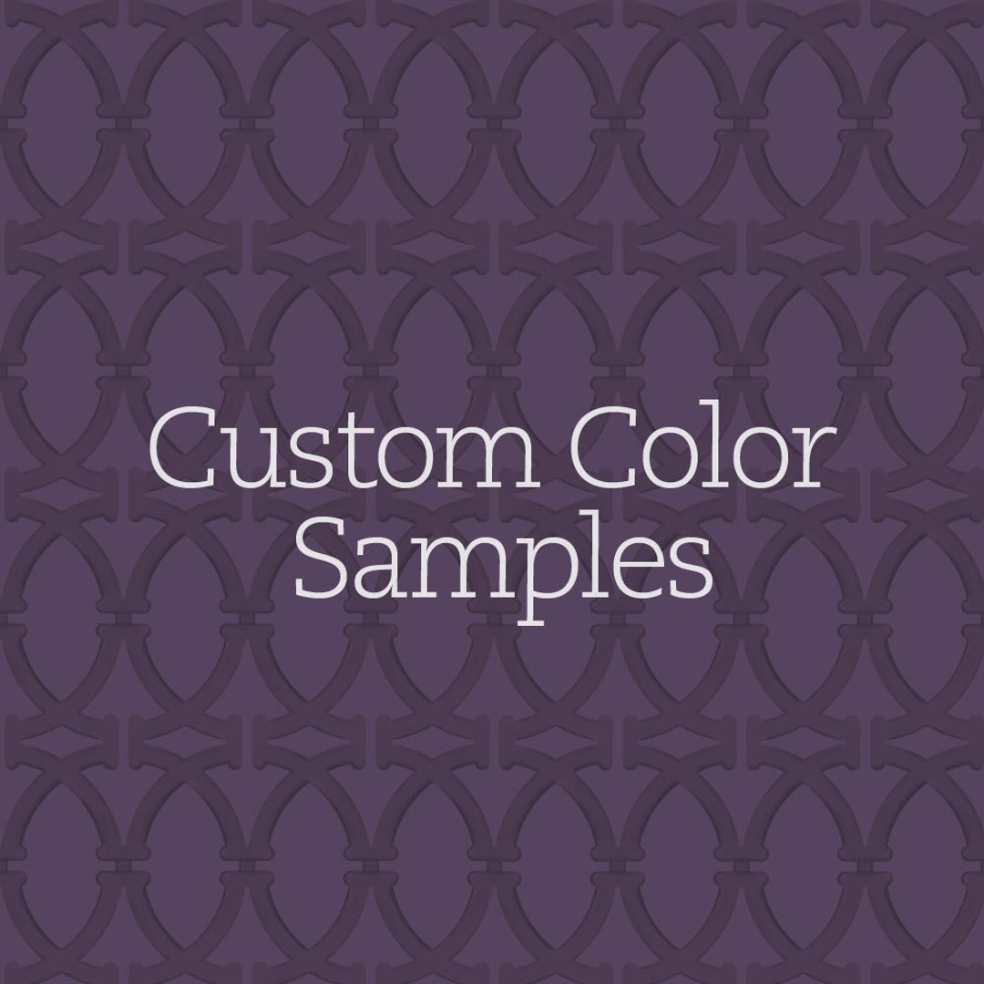 CUSTOM Color Wallpaper Sample Swatches - Etsy