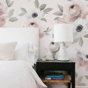 Floral Wallpaper Mural, Spring Flowers, Flower Extra Large Wall Art ...