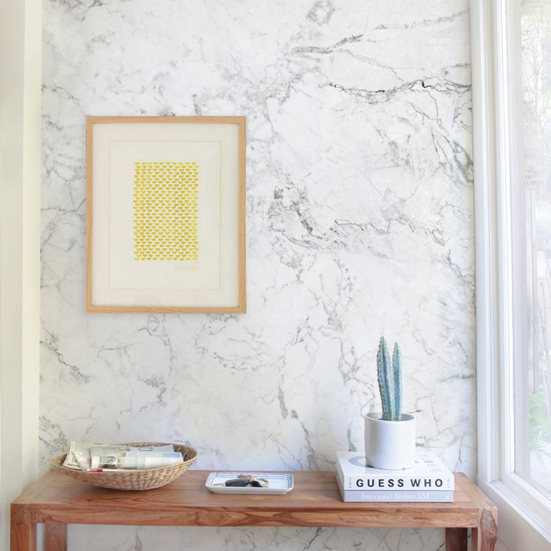Marble White, Marble Extra Large Wall Art, Wall Mural - Etsy