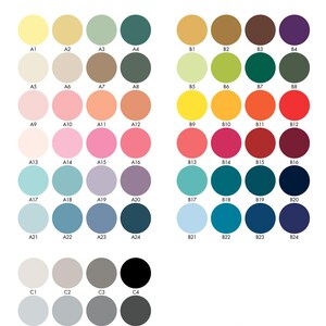 CUSTOM Color Chart Wallpaper Sample Swatches - Etsy