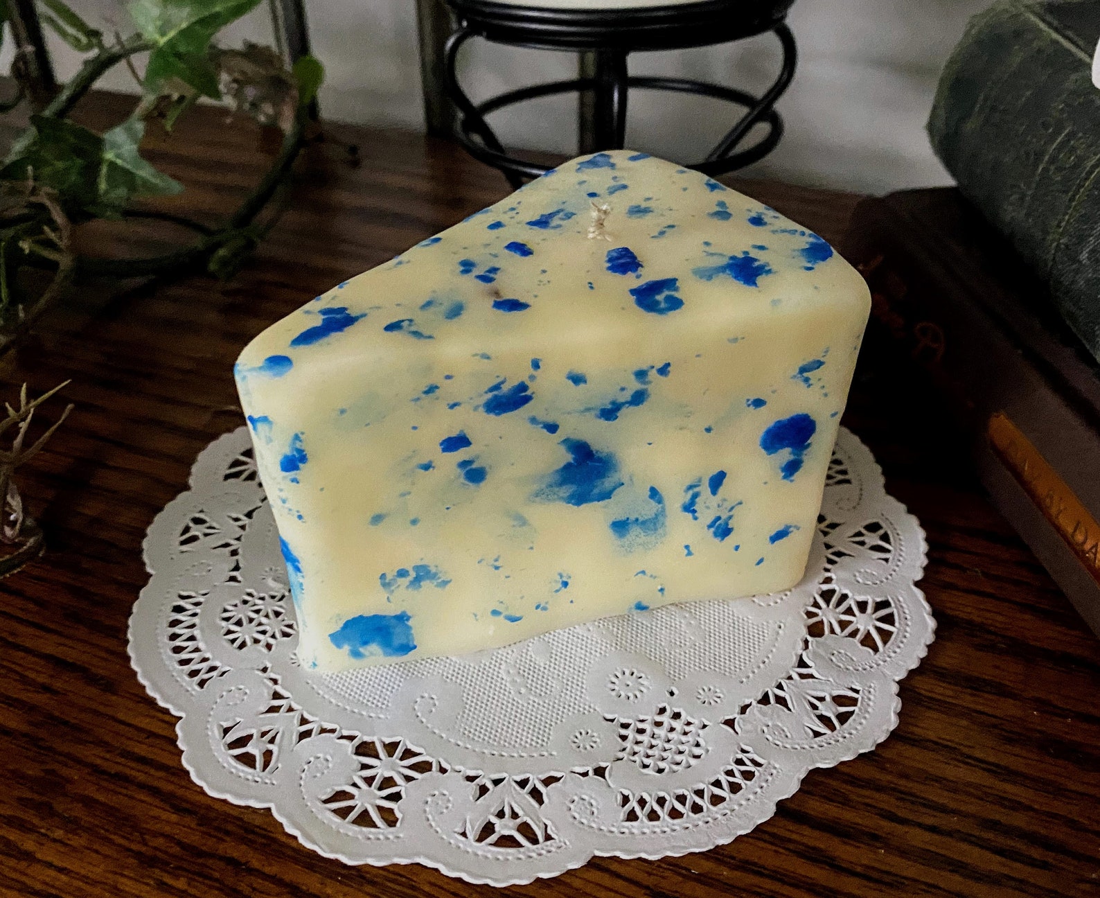 Cheese Wedge Candles Swiss Blue Cheese or Cheddar Cheese - Etsy