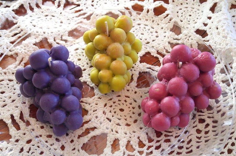 Grape Cluster Candles - Etsy