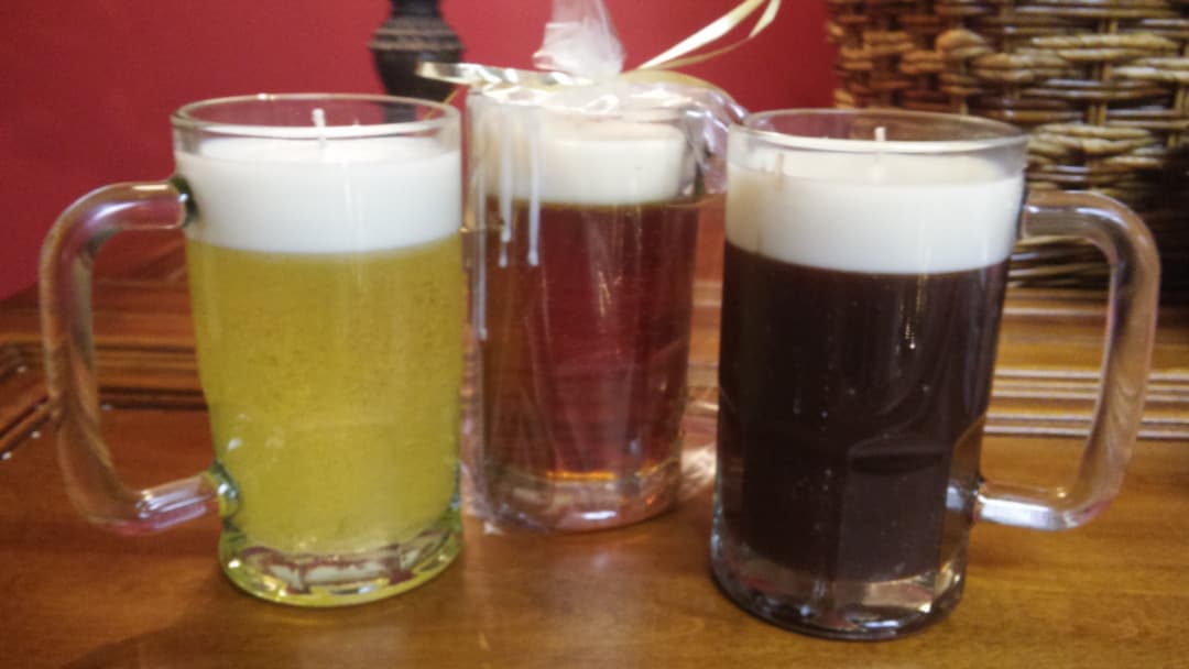 Craft Beer Candles! 16oz Beer Mugs - Etsy