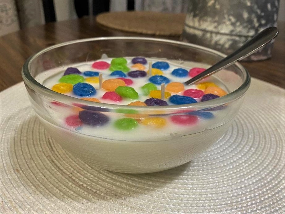 Froot Loops Cereal Candle - Looks and Smells Real!! - Etsy