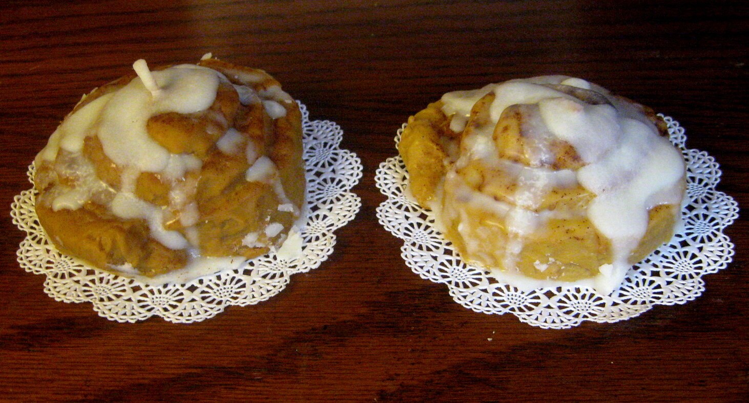 Orange Danish and Cinnabon scented Pastry Soy Candles | Etsy