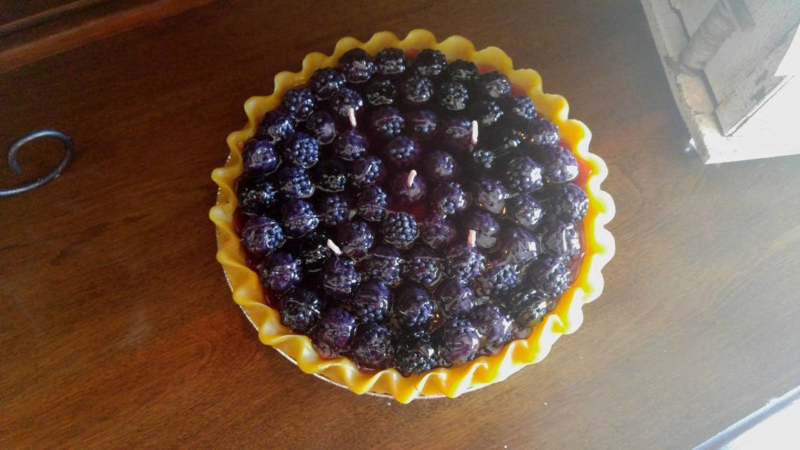 Black Raspberry Pie Candle - Very Realistic - Etsy