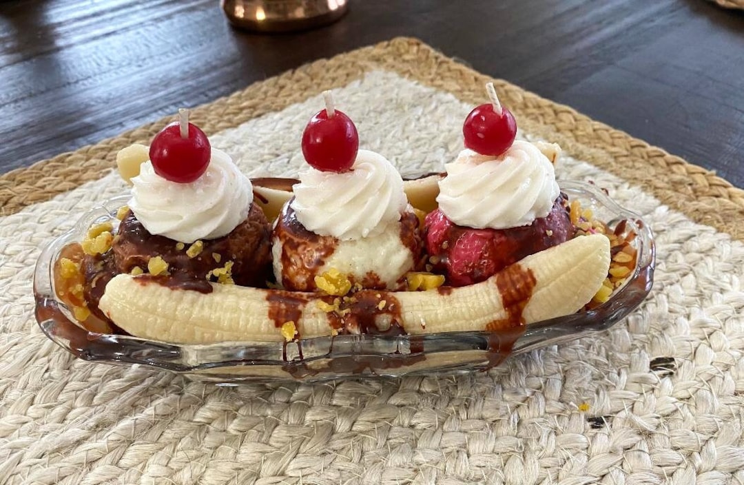 Banana Split Candle That Looks and Smells Real! - Etsy