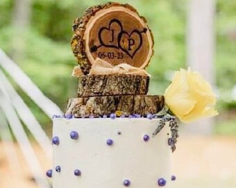 Custom Wedding Cake Topper for Your Rustic Wedding Decor, Rustic ...