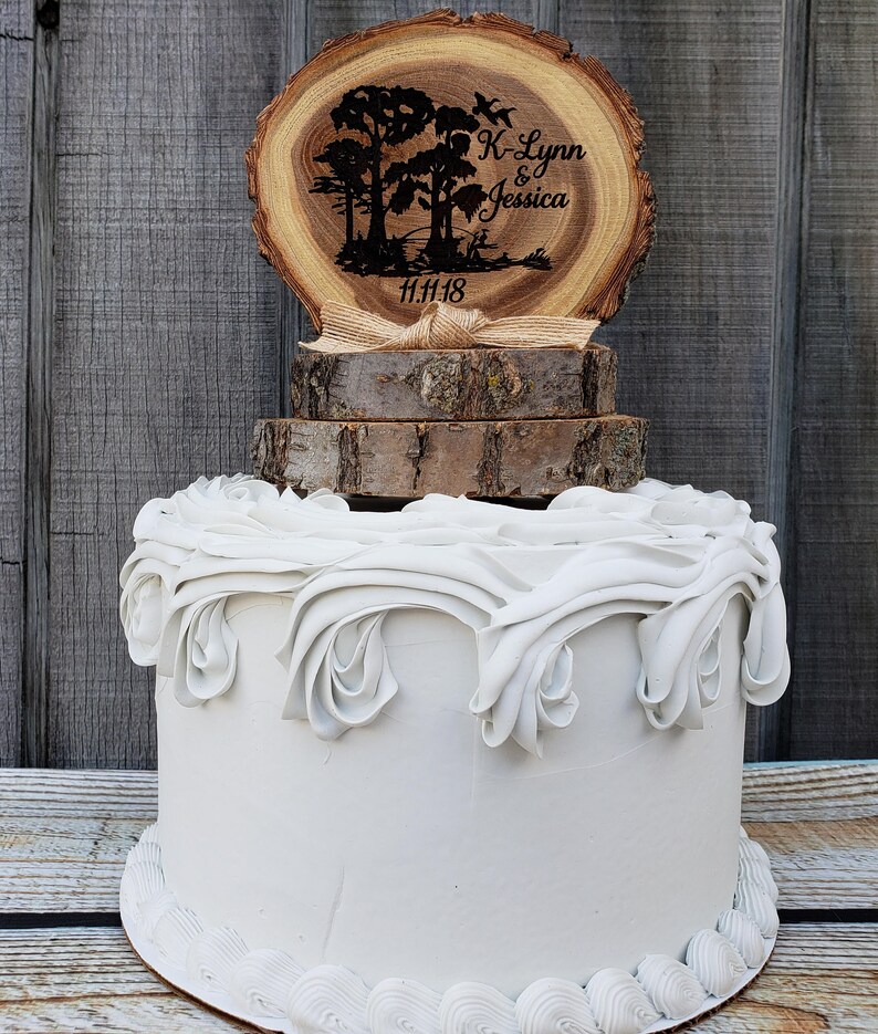 Wedding Cake Topper Rustic Cake Topper Country Cake Topper - Etsy