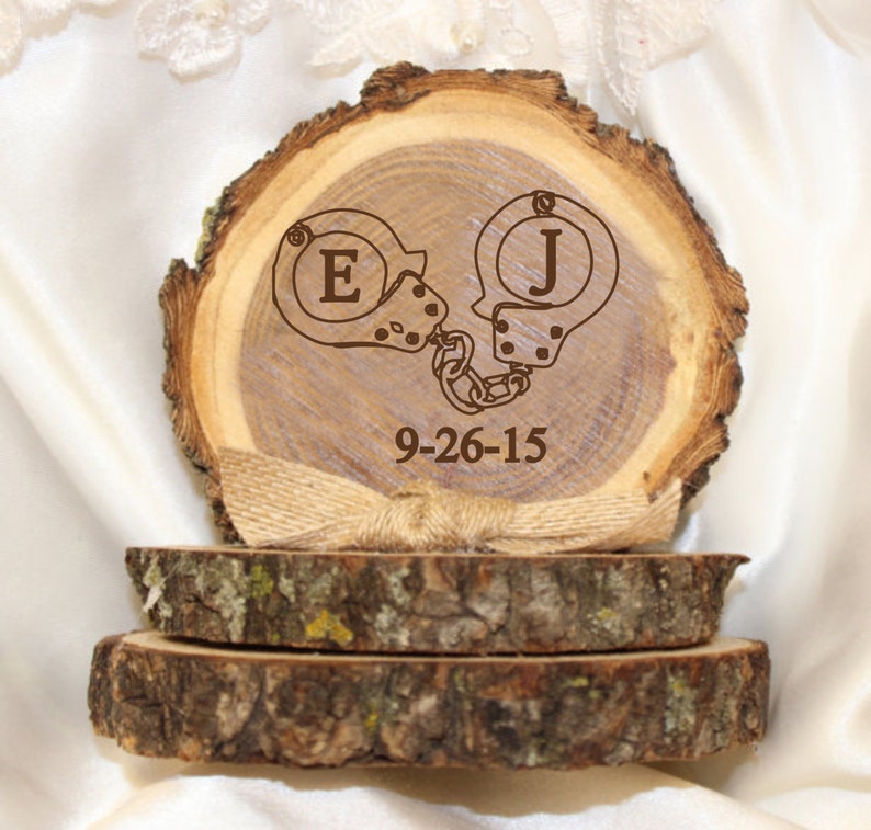 Wedding Cake Topper Handcuff Wedding Cake Top Rustic Wedding - Etsy