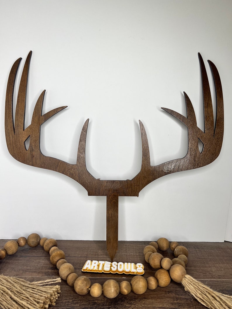 Antlers Christmas Tree Topper SVG - Etsy