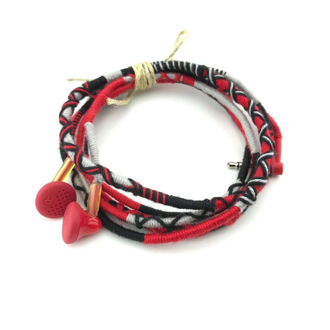 Wrapped Colorful Earbuds Handwrapped Multicolor Earbuds - Etsy