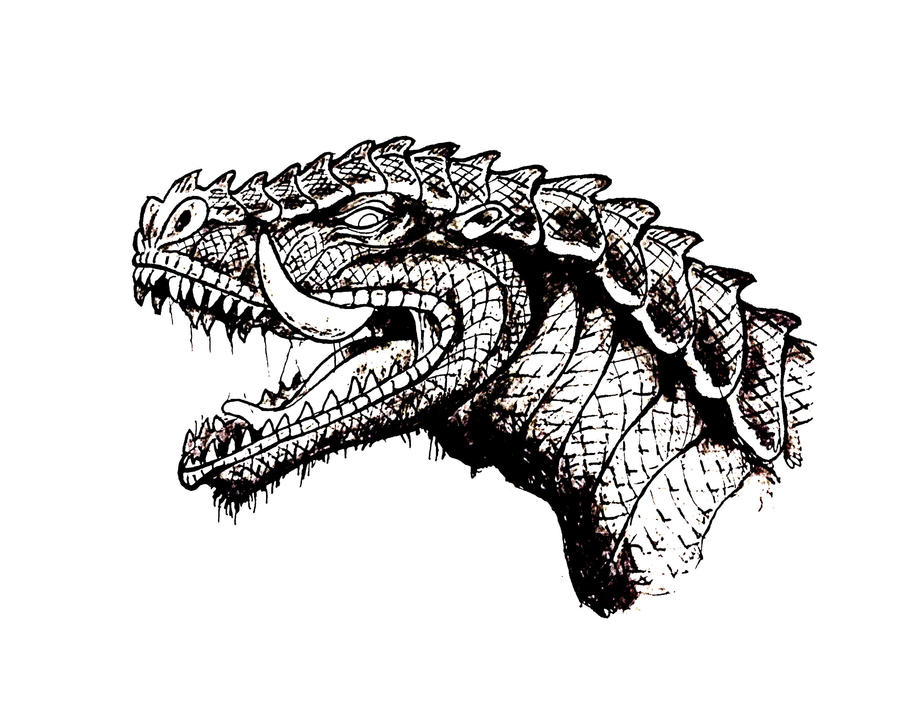 Tusk Dragon Digital Coloring Page by Yoltonsart - Etsy