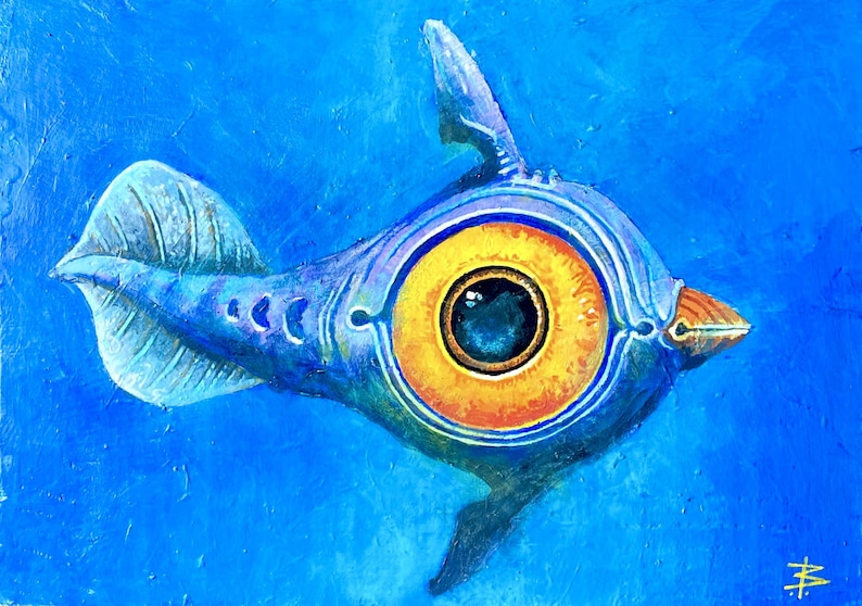 Subnautica Peeper Print by Yoltonsart - Etsy
