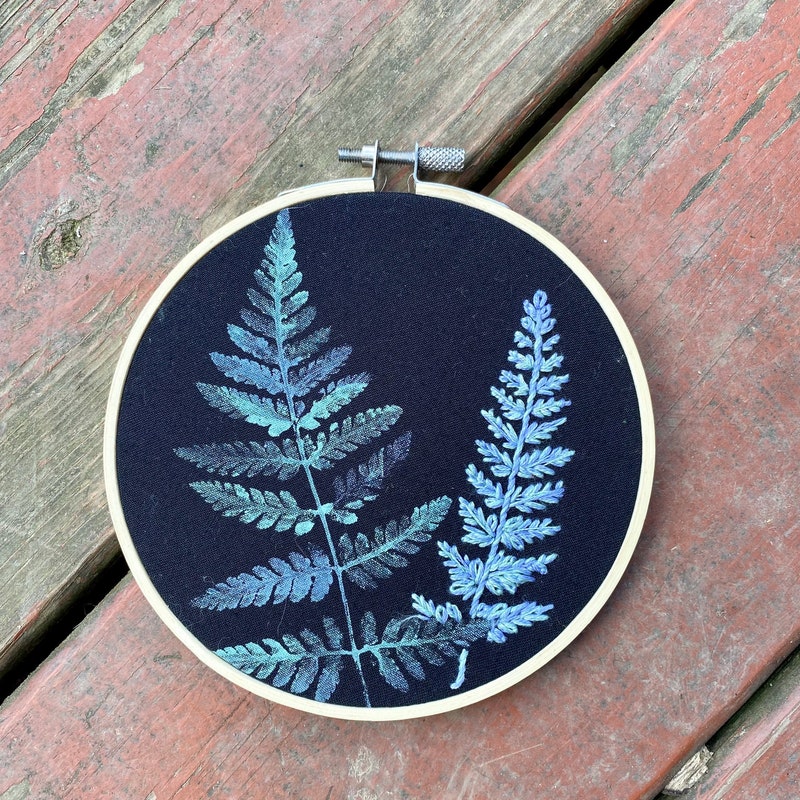 Fern Embroidery - Etsy