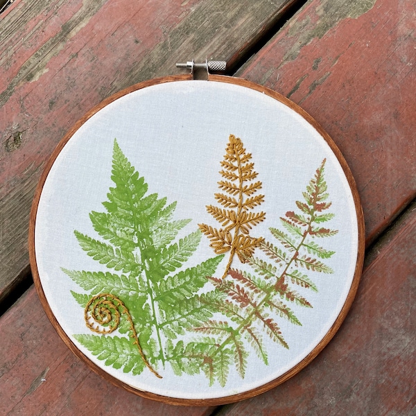 Fern Embroidery - Etsy