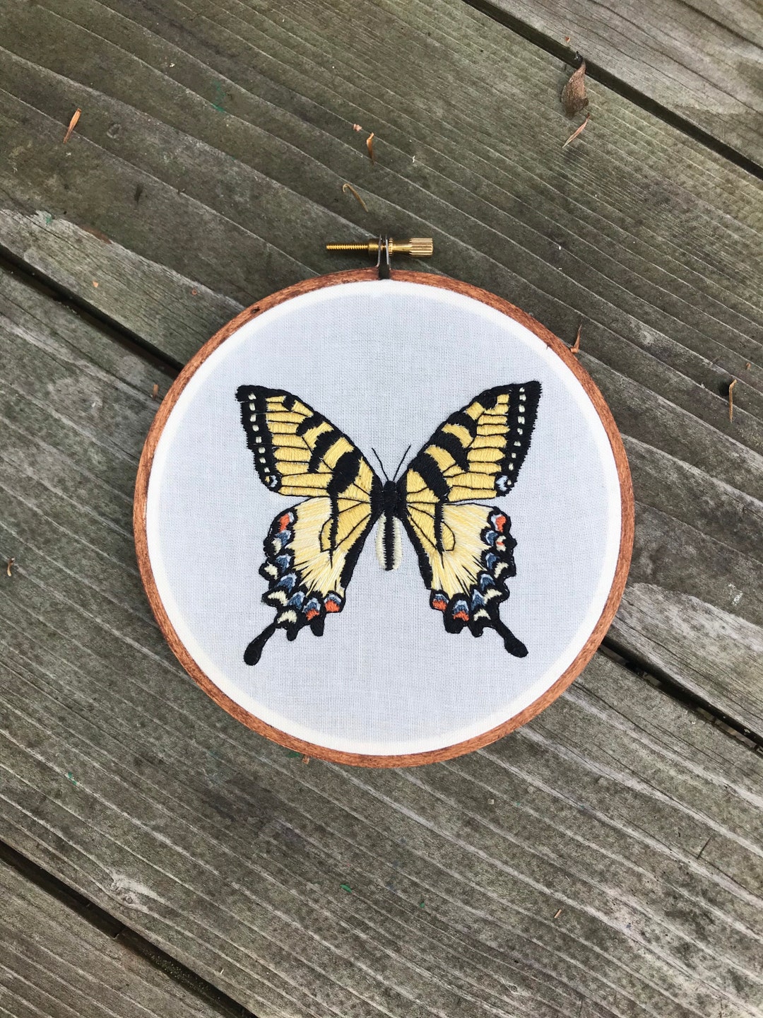 Swallowtail. Butterfly. Hand Embroidery. Embroidery Art. Embroidery ...