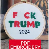 Political Embroidery - Etsy